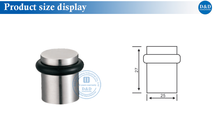 Stainless Steel Circular Heavy Duty Door Stopper for Glass Door- D&D ...