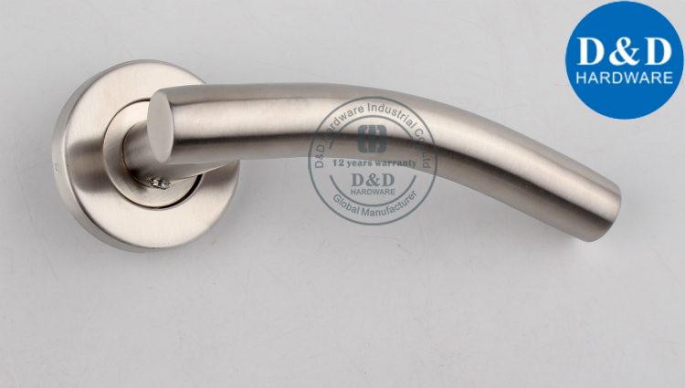 Stainless Steel 304 Hollow Fire Rated Bend T Shape Door Handle for ...