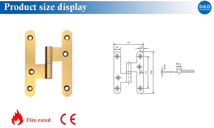 DDBH017-Solid brass special H hinge with BHMA standard for Bedroom Door ...