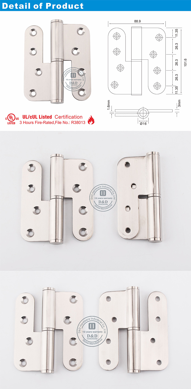 SS304 Lift-off Fire-rated Hinge-DDSS069 from China manufacturer - D&D ...