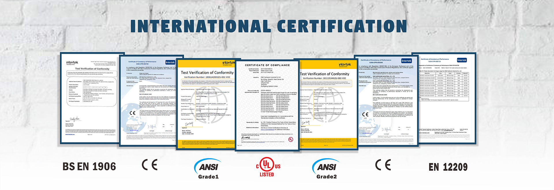 Acceptable Quality Limit(AQL) Standard - D&D HARDWARE