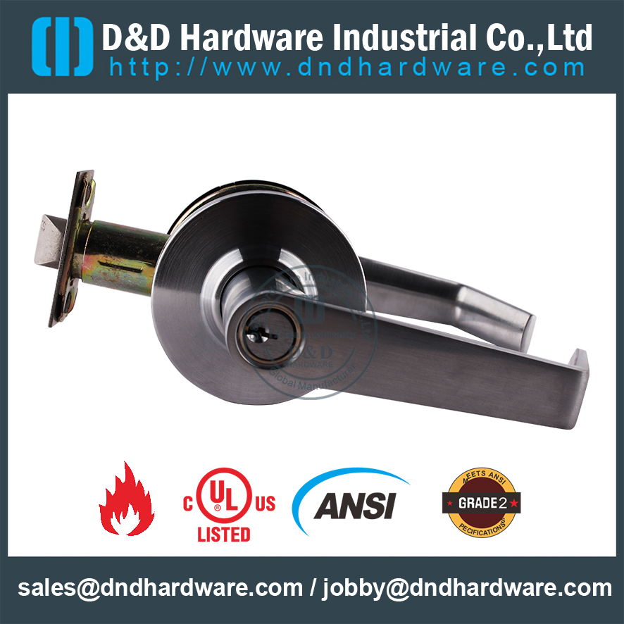 Fire Rated Door Hardware UL ANSI Grade 2 Tubular Knob Lock for Smoke ...