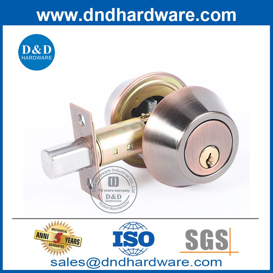 Zinc Alloy Antique Copper Dead Bolt Lockset Door Lock Cylindrical ...