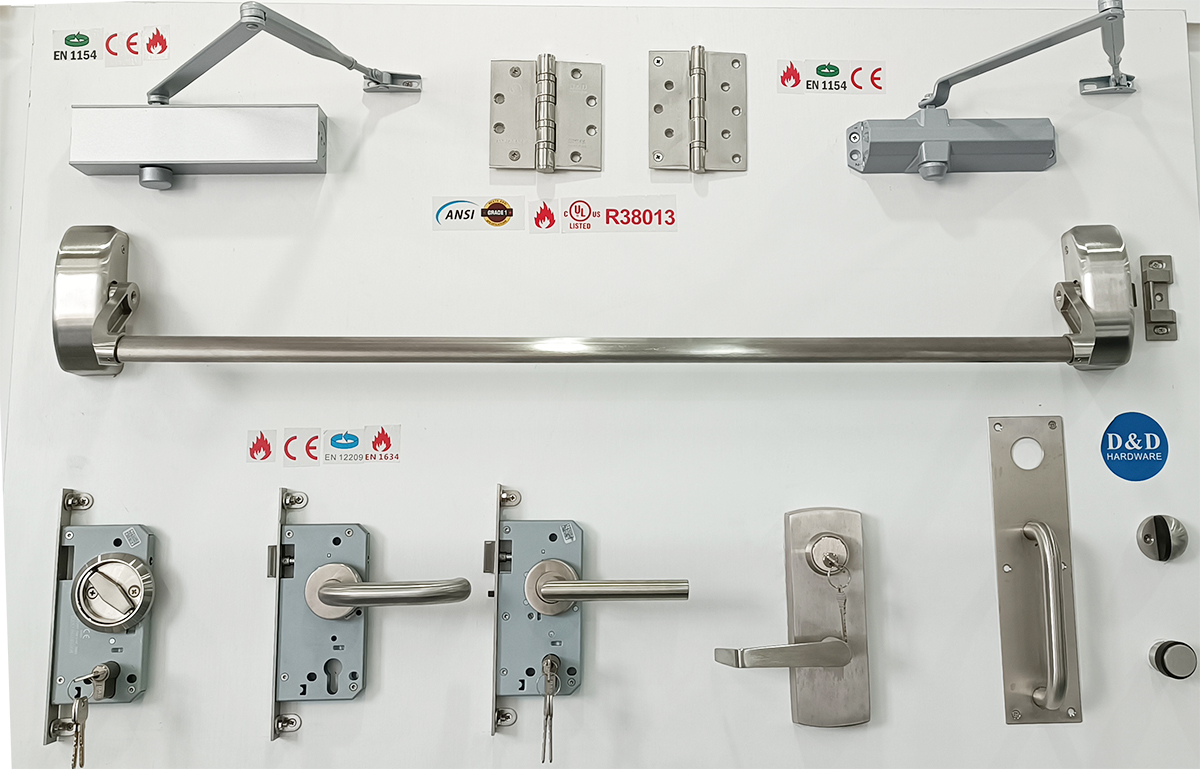 Aluminum UL Door Closer Body Adjustable