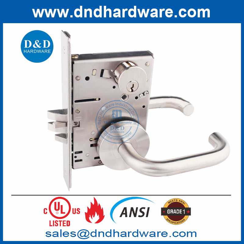 Stainless Steel UL ANSI Grade 1 Classroom Door Locks for Double Doors ...