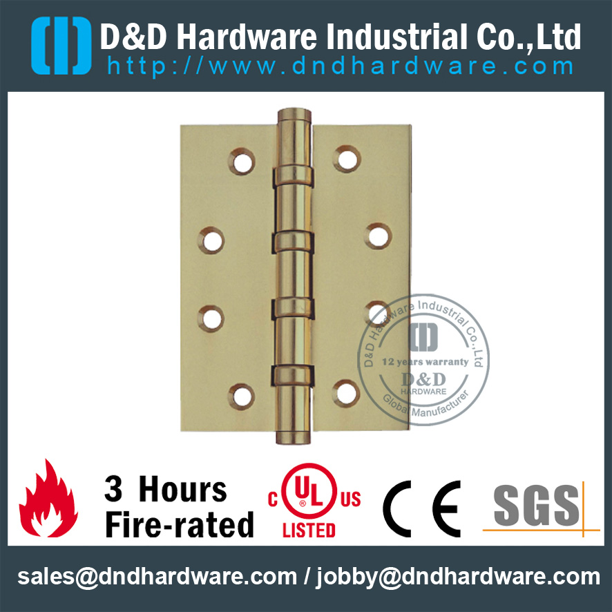 DDBH006-Solid Brass 4 Ball Bearing Hinge for Metal Doors from China ...