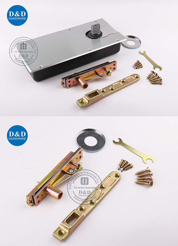 Durable Heavy Duty Stainless Steel Cover Glass Front Door Floor Spring ...