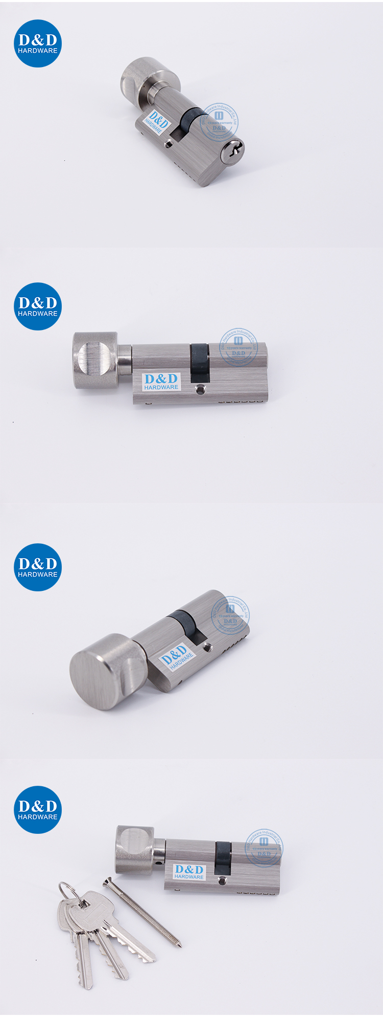BS EN1303 Satin Nickel Finish Key Cylinder Types Door Lock Cylinders ...