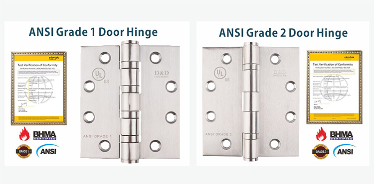 ANSI / BHMA GRADE 2-SS316 UL 2BB Heavy Duty Door Hinge-4.5x4x3.4mm from ...