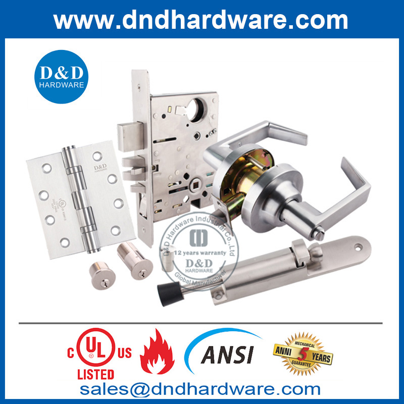 UL Listed ANSI Grade 1 Fire Rated Outside Door Lock Mortice Door ...