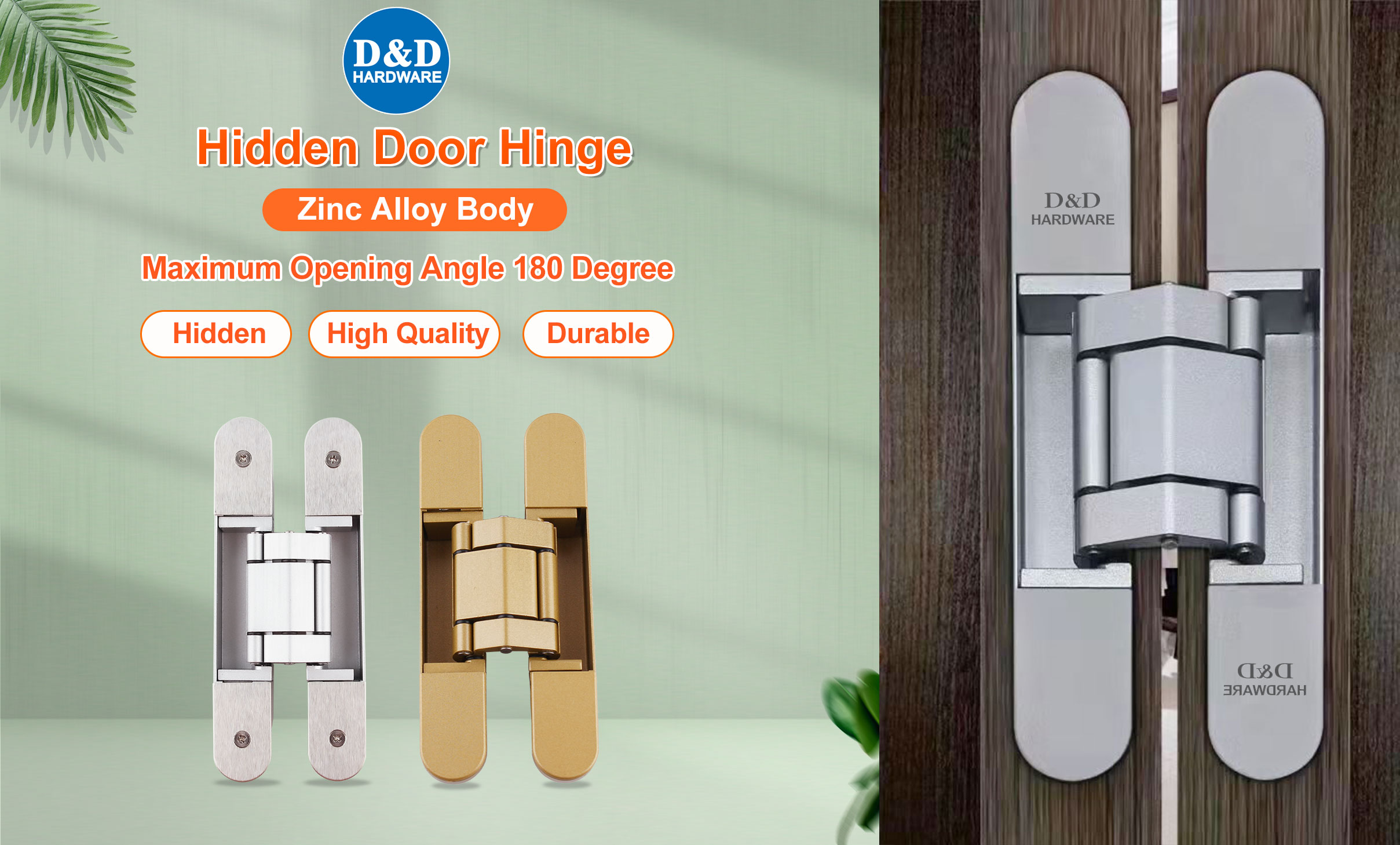 Heavy Duty Concealed Door Hinge for Internal Door