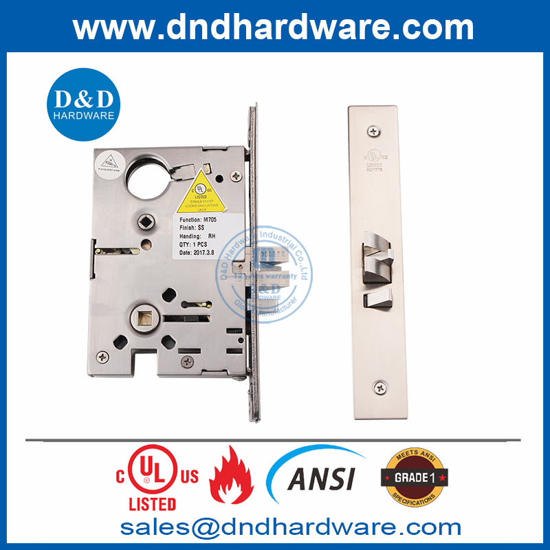 Stainless Steel UL ANSI Grade 1 Classroom Door Locks for Double Doors ...