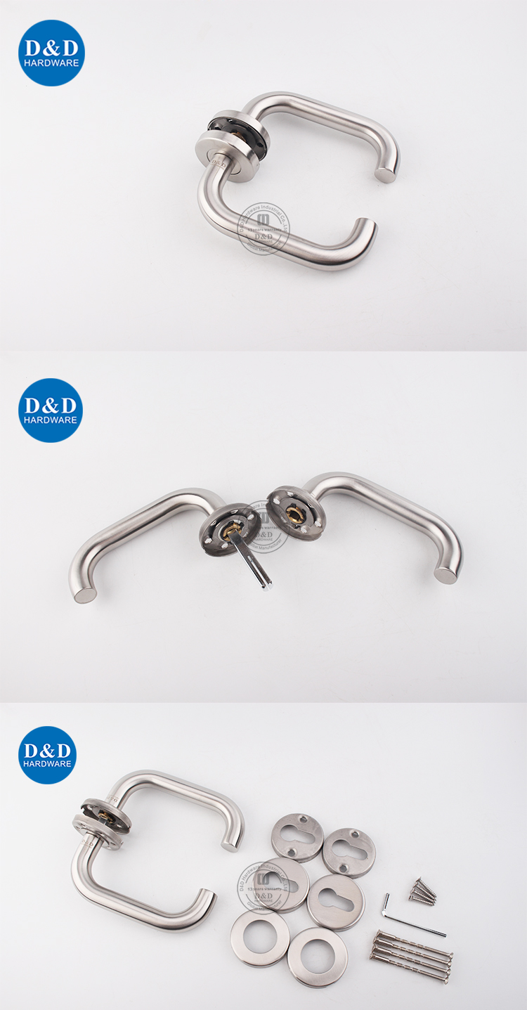 EN1906 Hollow Lever Type Commercial Door Handles for Residential ...