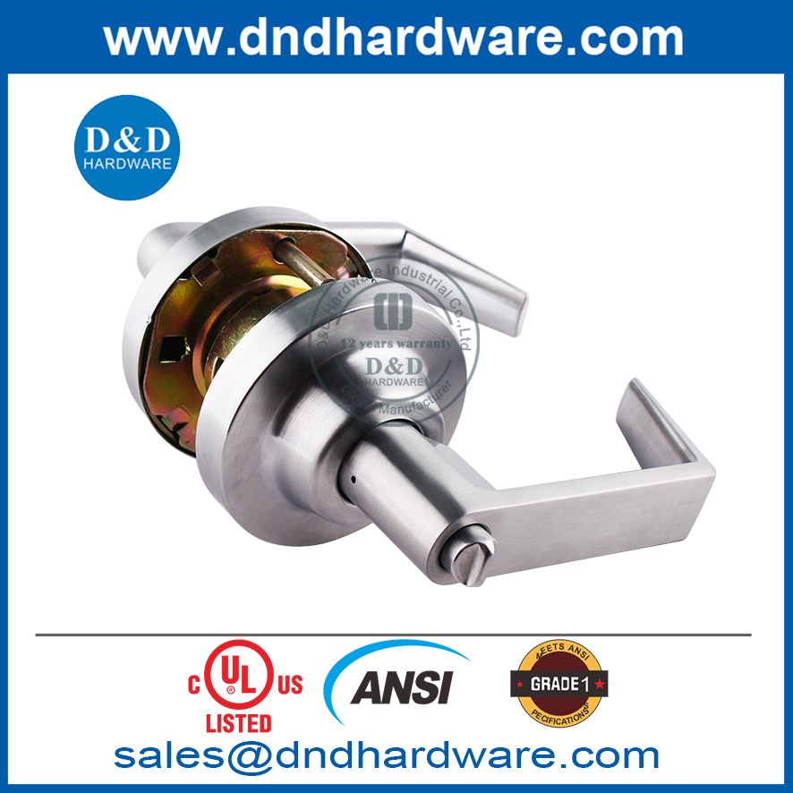 UL Listed ANSI Grade 1 Zinc Alloy Fire Resistant Tubular Lockset ...