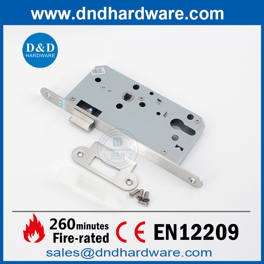 EN12209 Lock Stainless Steel Round Forend Fire Rated Passage Door Latch ...